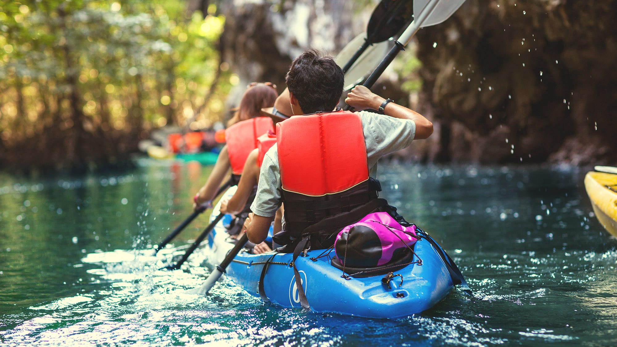 Kayak the gentle waters of the Middle Navua River - Nanuku Resort